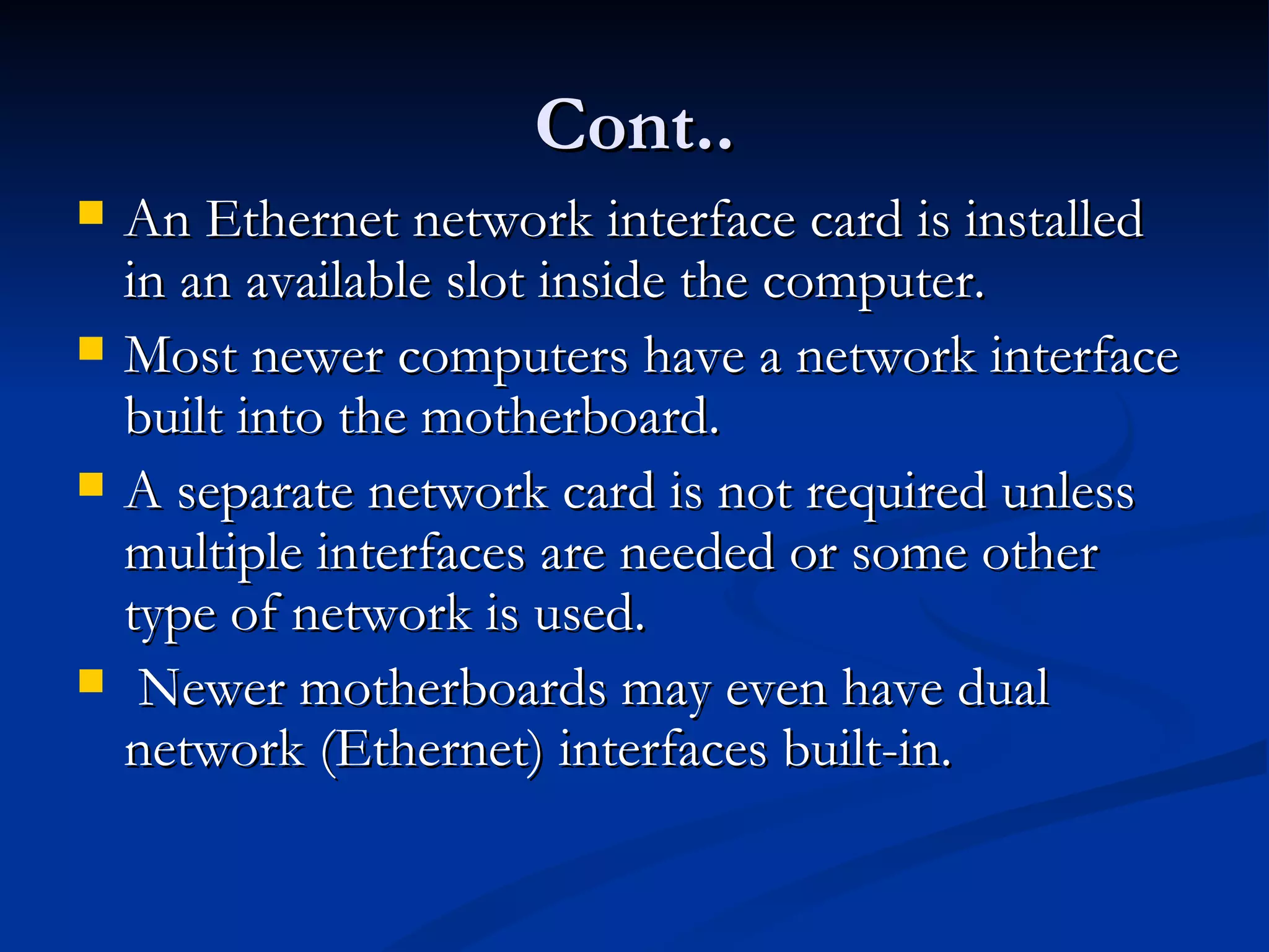 Network Interface Card | PPT