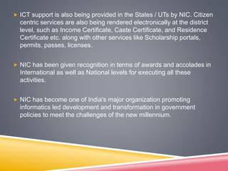 NATIONAL INFORMATICS CENTRE-NIC- INDIA | PPTX