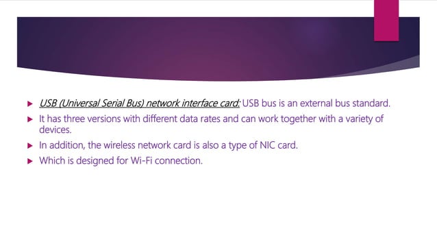 NETWORK INTERFACE CARD | PPTX | Computer Networking | Computing