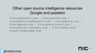 NIC 2017 - Attack and detection in Windows Environments | PPT