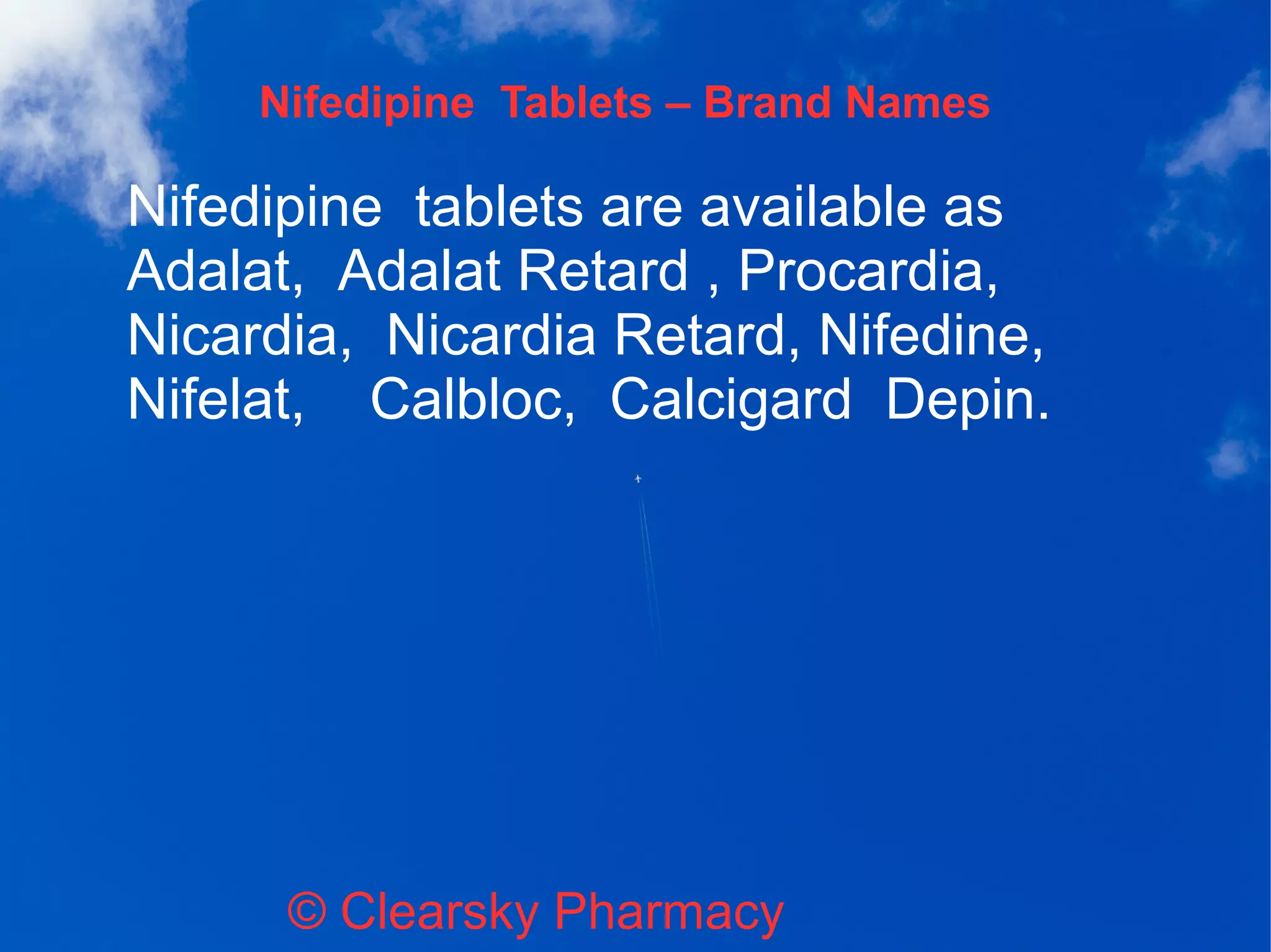 Nicardia Retard (Nifedipine Tablets) | ODP