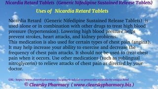 Nicardia Retard Tablets(Generic Nifedipine Sustained Release Tablets) | PDF