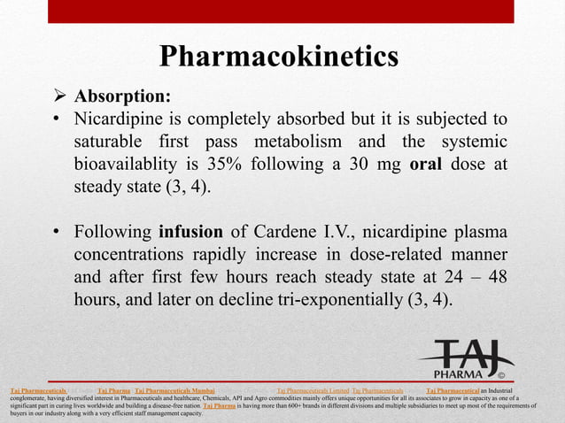 NICARDIPINE HYDROCHLORIDE INJECTION – A SPECIALTY DRUG | PPT
