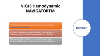 NICaS Hemodynamic NAVIGATORTM | Sandor | PDF