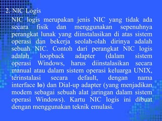 Presentasi NIC Card | PPTX