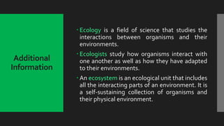 Principles of Ecosystem - Earth and life science | PPTX