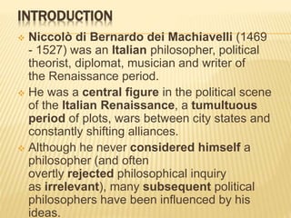Niccolò machiavelli | PPTX