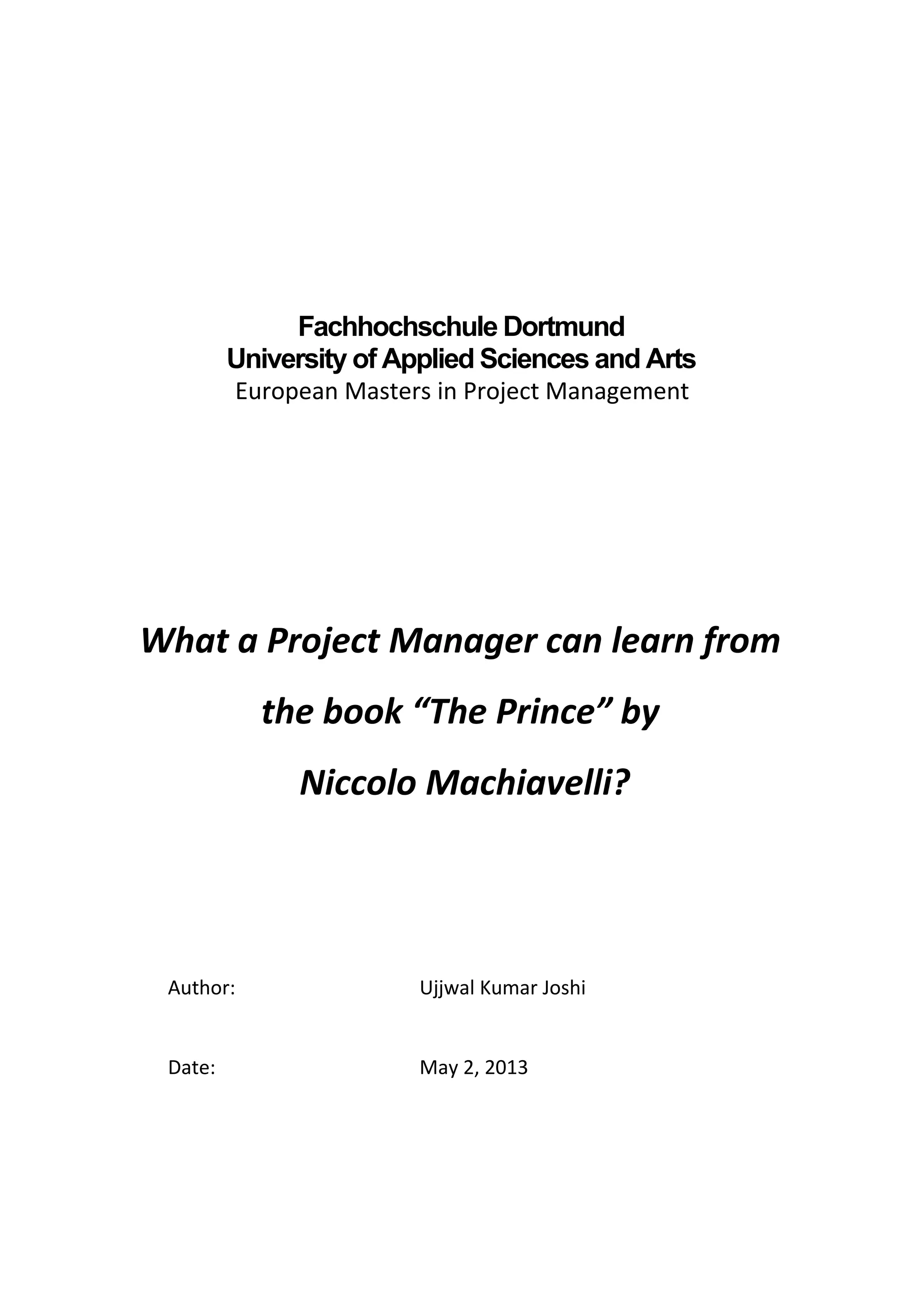 Niccolo machiavelli | DOC