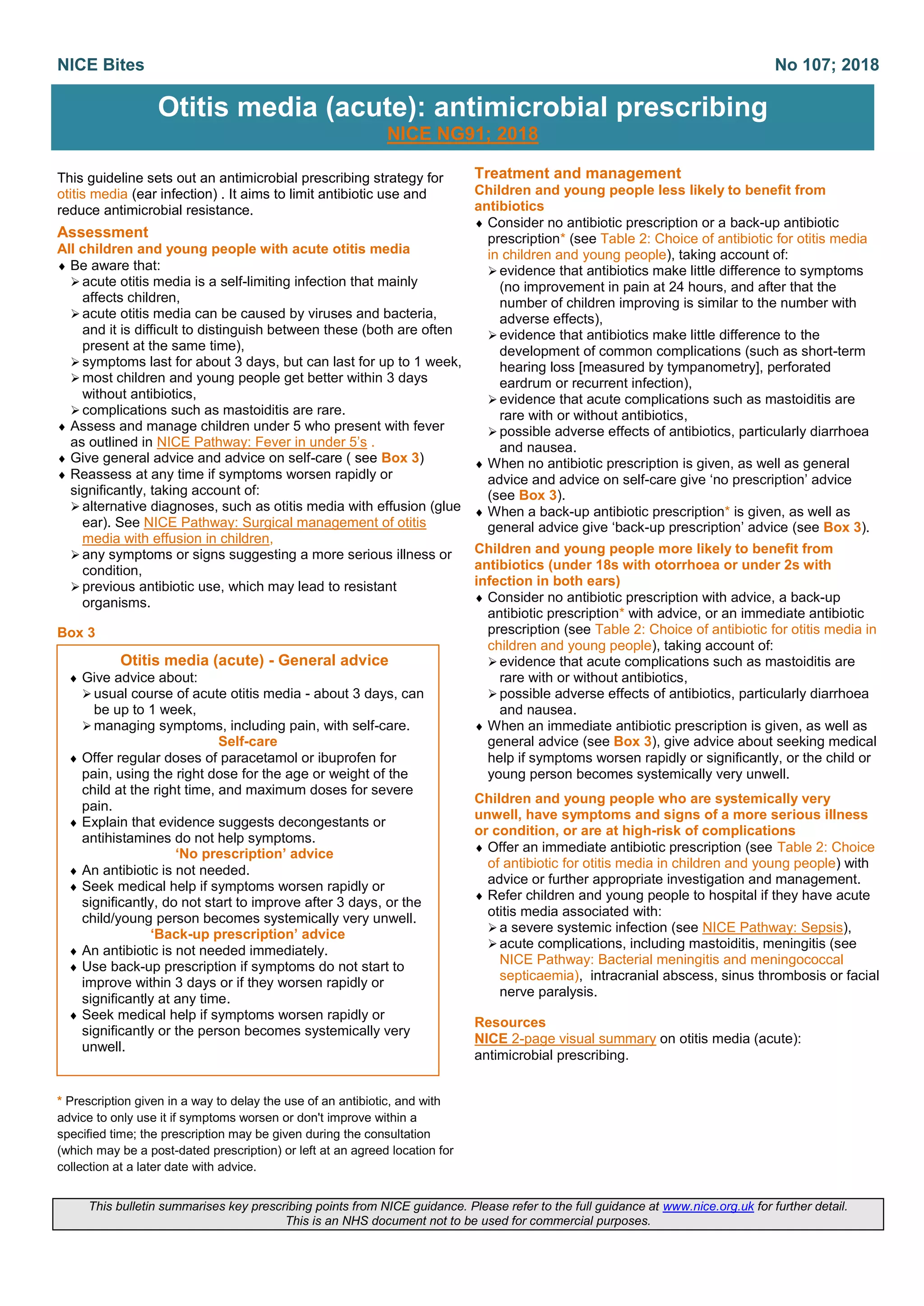 Nice bites-no-107-acute-resp-tract-infections-may-2018--1 | PDF