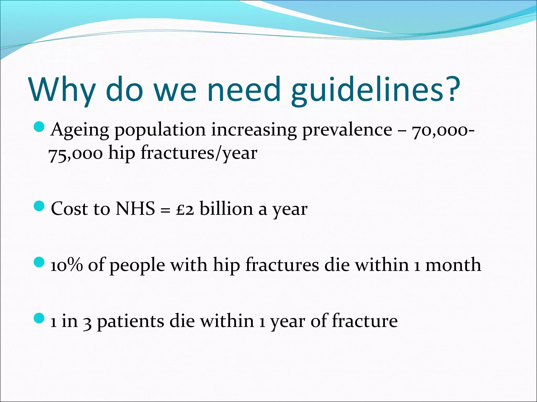 NICE guidelines of hip fractures | PPT