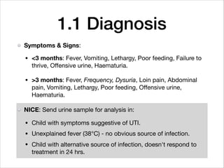 NICE guidance for management of UTIs in childhood | PDF