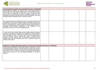 NICE Guidance implementation pro forma (nov 14) | PDF