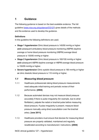 Nice guidelines hypertension | PDF