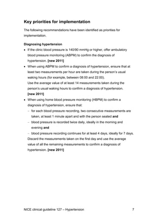 Nice guidelines hypertension | PDF