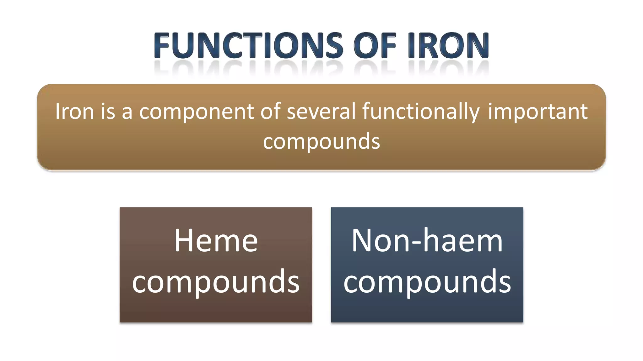 Mineral Iron Biochemistry | PPTX
