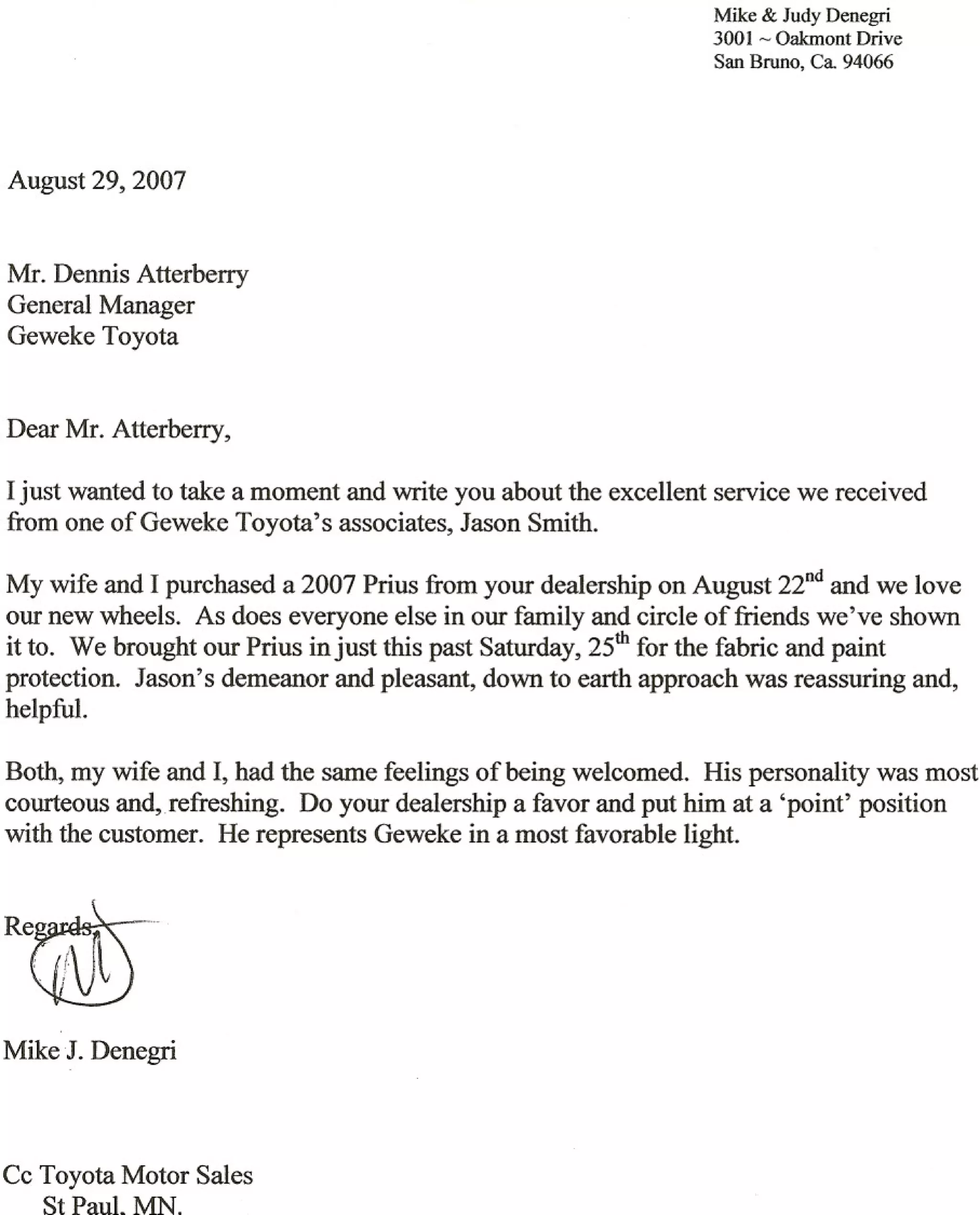 Nice Letter | PDF | Green Vehicles | Auto Type