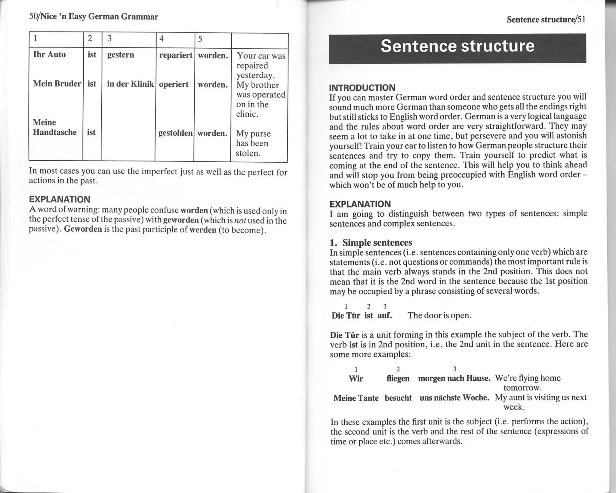 Nice n' easy german grammar | PDF
