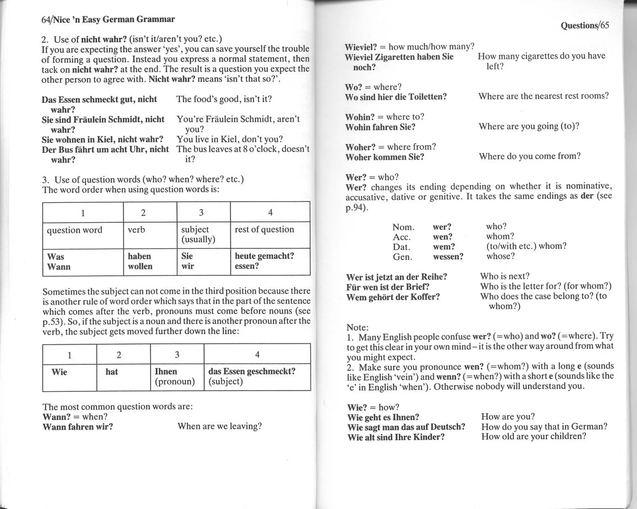 Nice n' easy german grammar | PDF