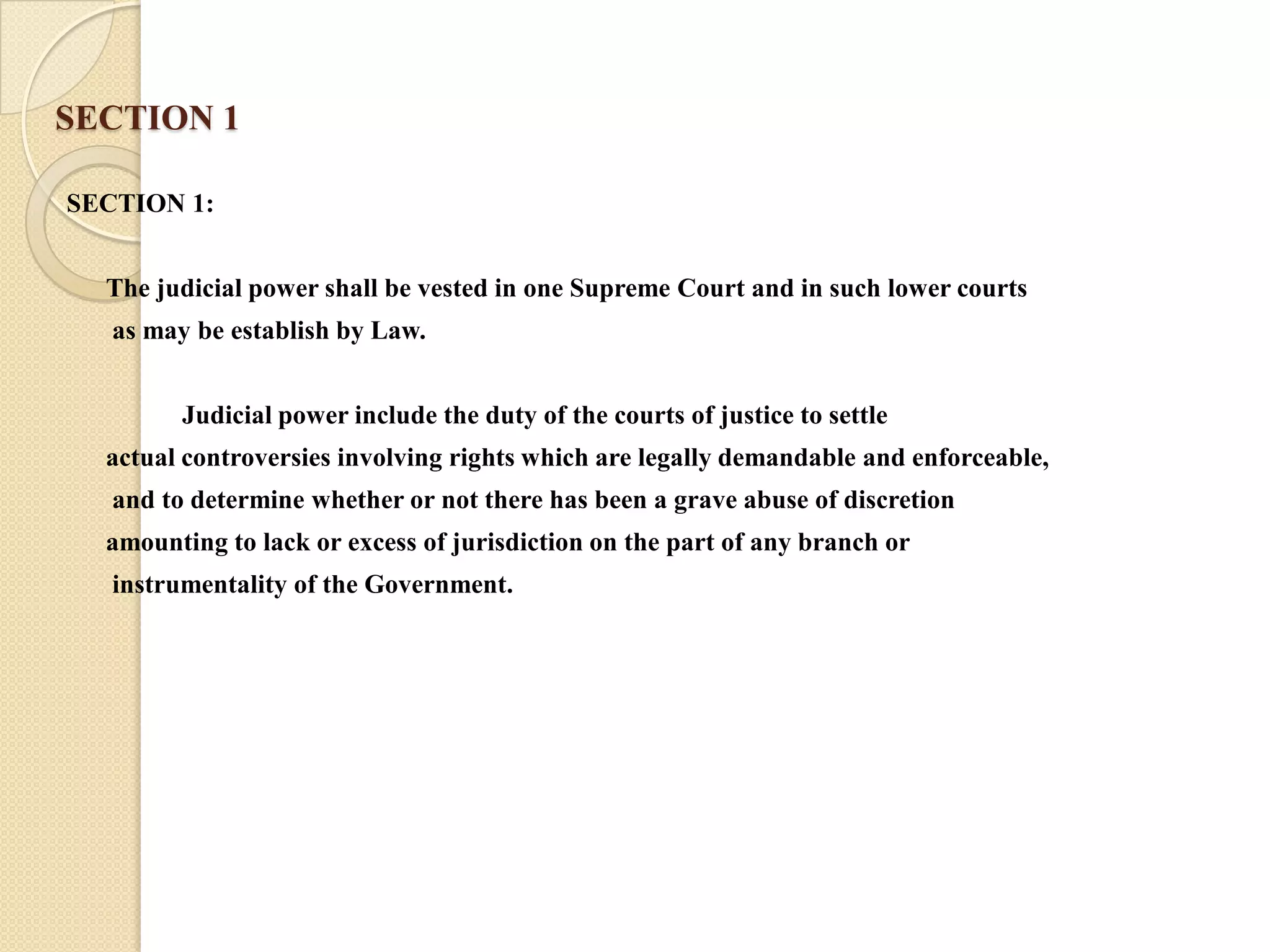 JUDICIAL BRANCH OF GOVERNMENT | PPTX