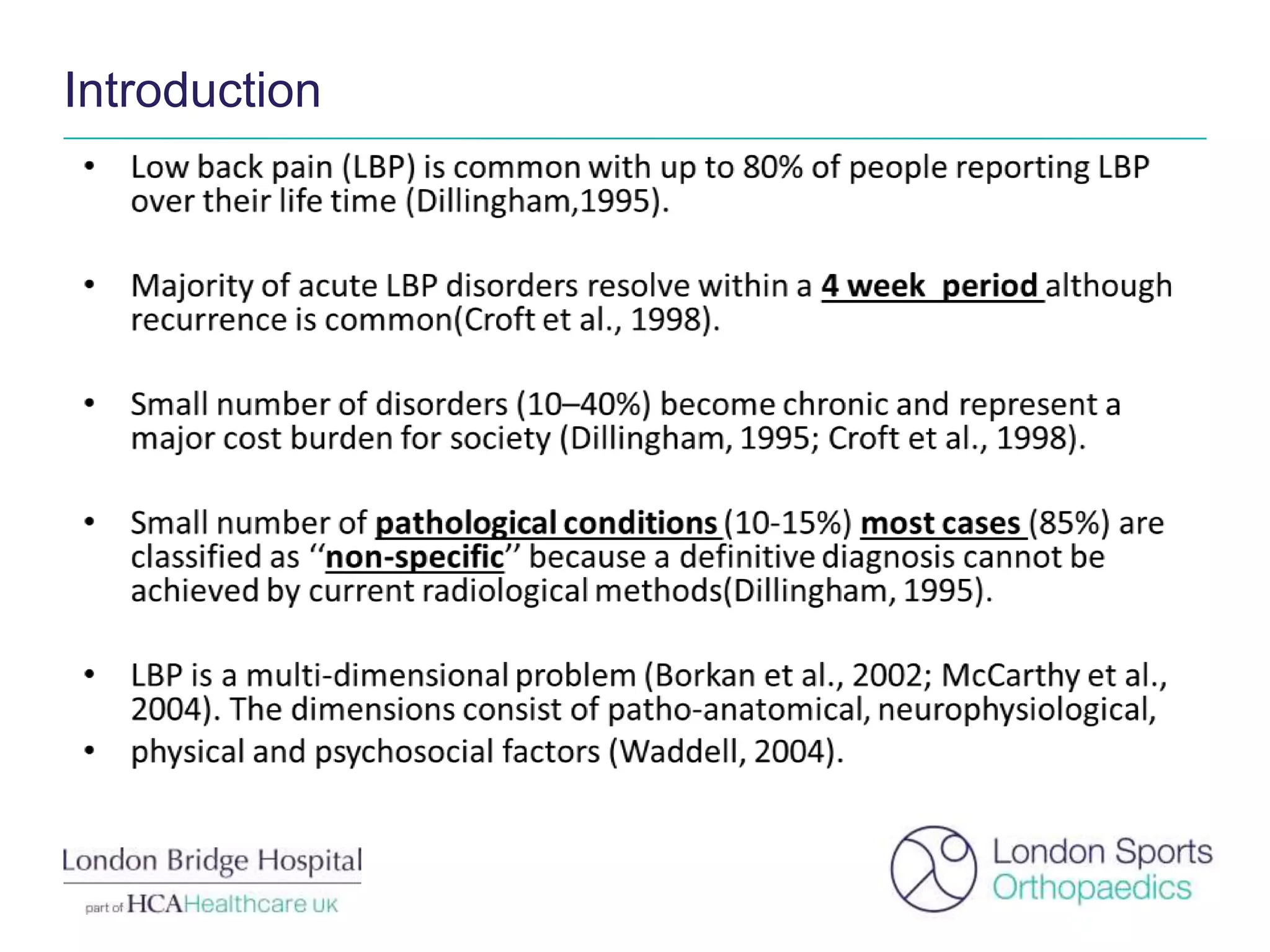 NICE Guidelines for Low Back Pain & Sciatica - A Useful Tool or a NHS ...
