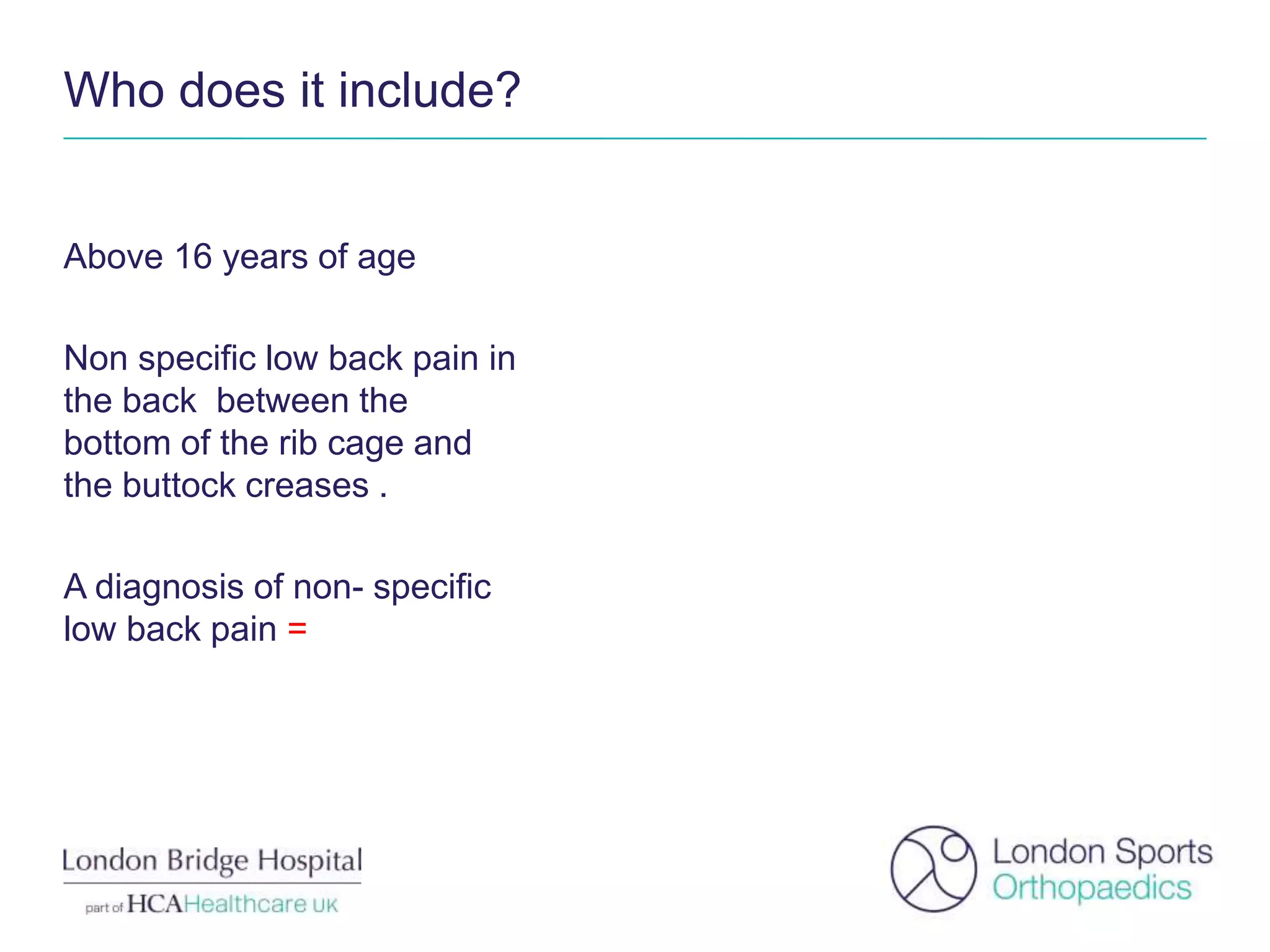 NICE Guidelines for Low Back Pain & Sciatica - A Useful Tool or a NHS ...