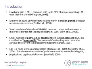 NICE Guidelines for Low Back Pain & Sciatica - A Useful Tool or a NHS ...