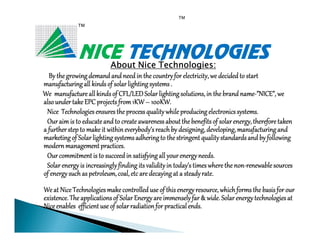 Nice Technologies' Solar Products | PPT