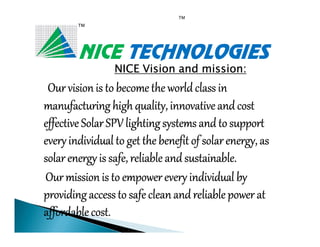 Nice Technologies' Solar Products | PPT