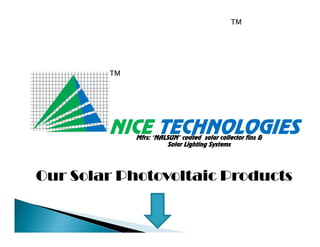 Nice Technologies' Solar Products | PPT