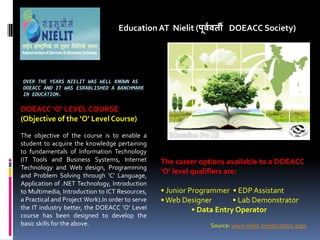 Nice tec nielit o level presentation | PDF