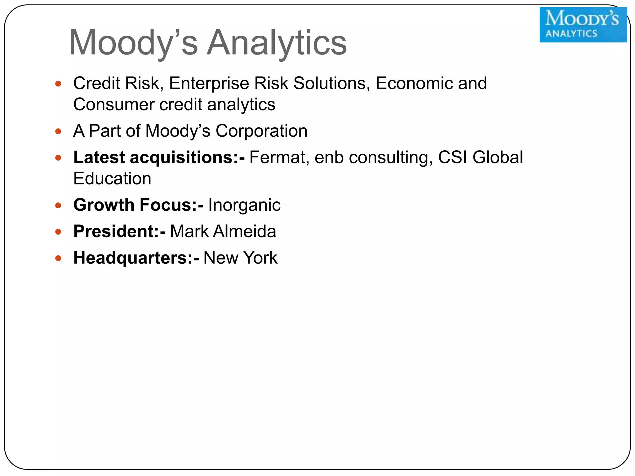 Niche financial software vendor profiles | PPTX
