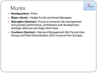 Niche financial software vendor profiles | PPTX