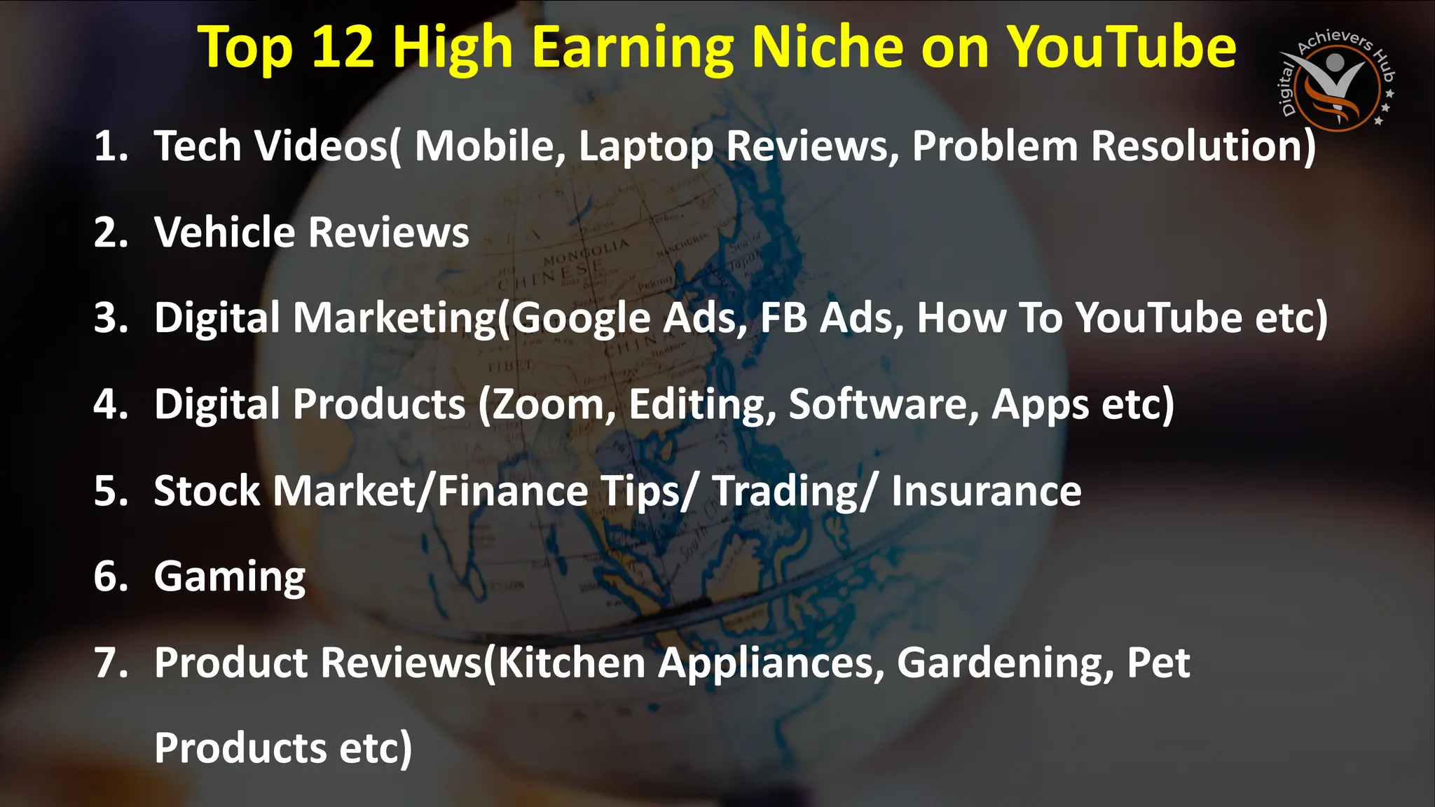 youtube ideas- 50+, ty niche ideas- with and without face channels | PDF