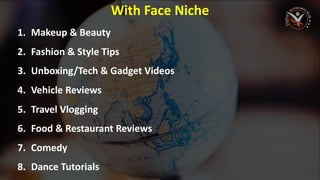 youtube ideas- 50+, ty niche ideas- with and without face channels | PDF