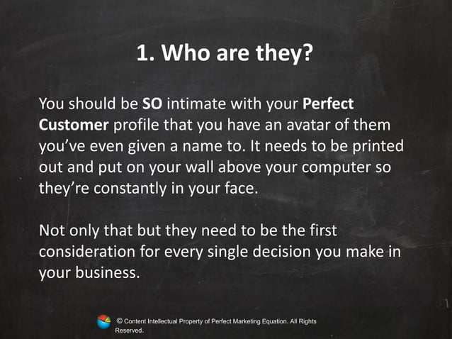 Niche Marketing – Who is Your Perfect Customer? | PPT