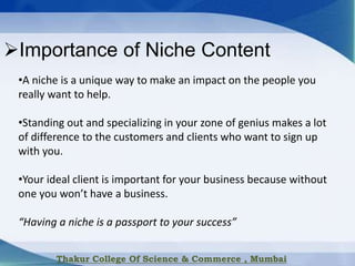 Niche television programming | PPTX
