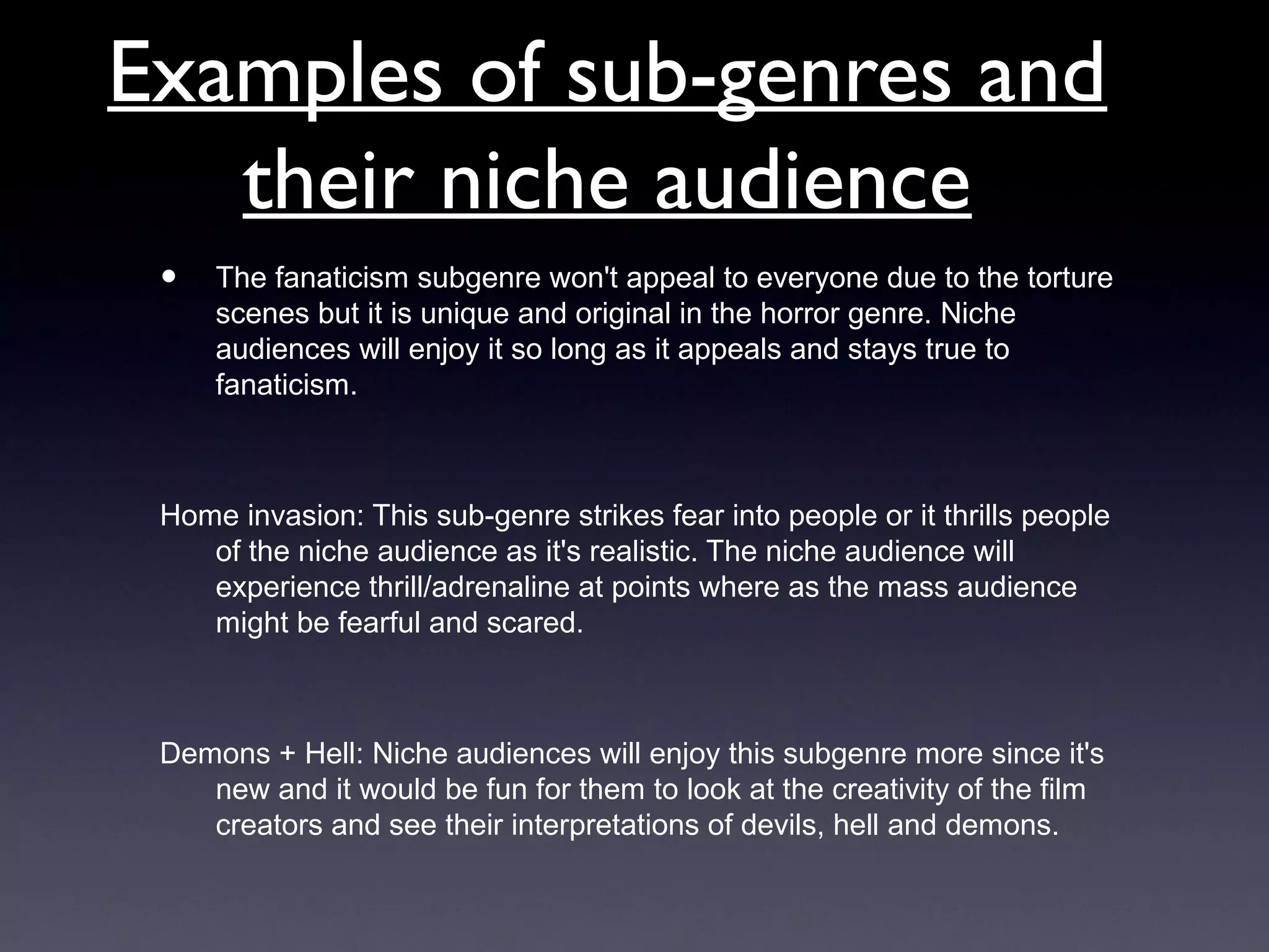 Niche vs mass audience | PPT