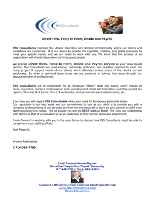 PSS Consultants | PDF