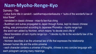 Nichiren Buddhism - Its Background | PPTX