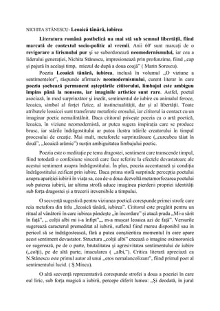 nichita stanescu.docx iona carcatrizare de na | DOCX