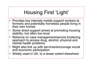 Housing First in EU Contexts: Application of the Housing First Model in ...