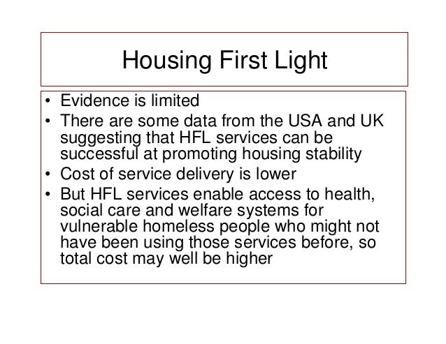 Housing First in EU Contexts: Application of the Housing First Model