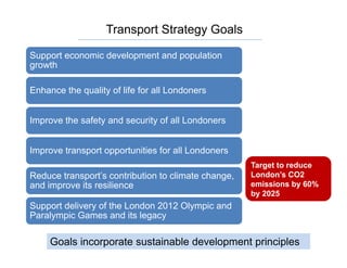 TfL's Approach to Developing a Sustainable Transport System | PDF