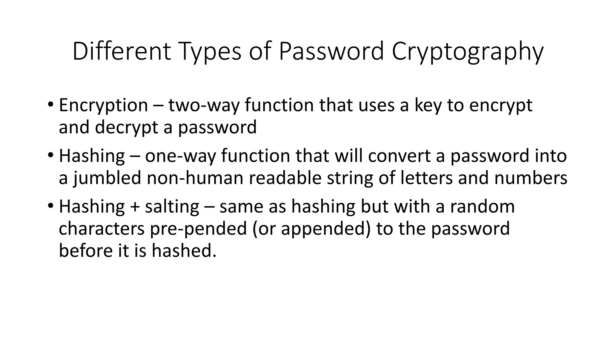 Nicholas Dorans - The Evolution of Passwords | PPT