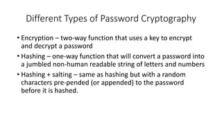 Nicholas Dorans - The Evolution of Passwords | PPT