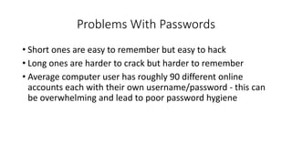 Nicholas Dorans - The Evolution of Passwords | PPT