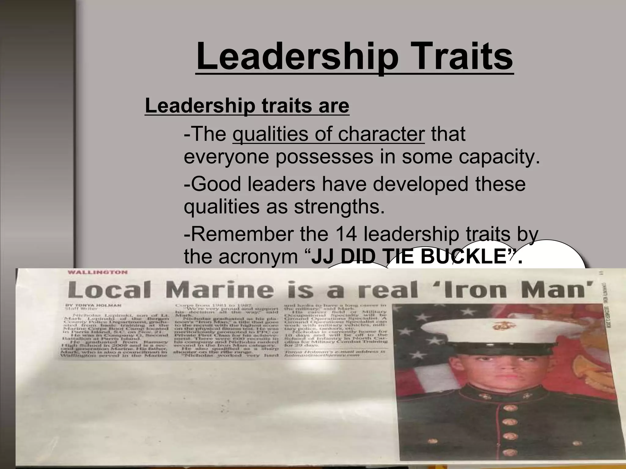 Nicholas Lepinski - Fundamentals of Marine Corps Leadership.ppt