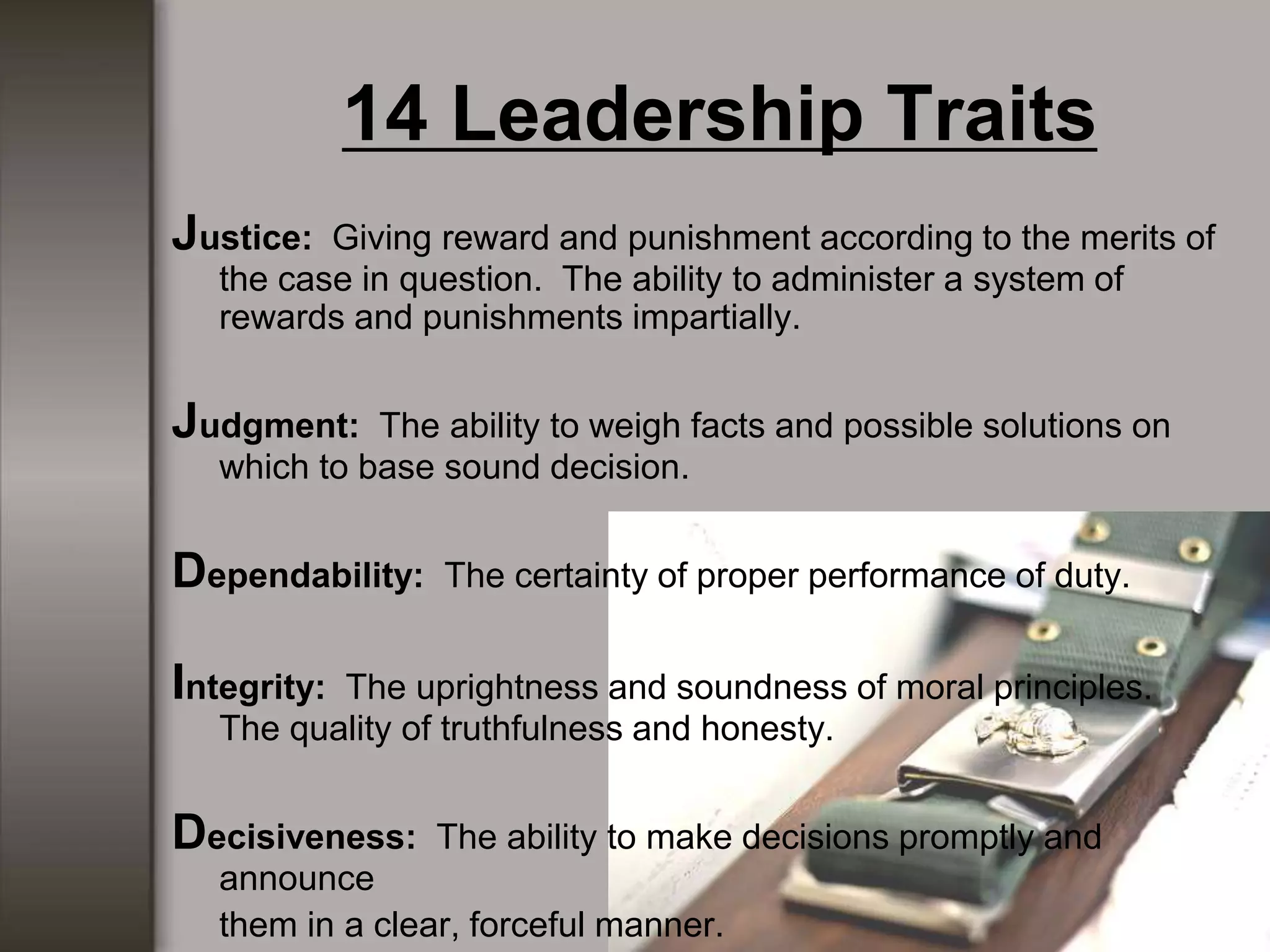 Nicholas Lepinski - Fundamentals of Marine Corps Leadership.ppt