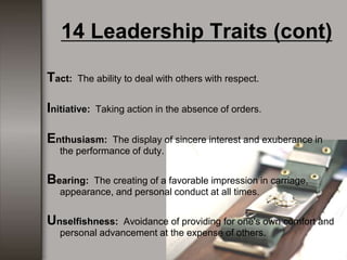 Nicholas Lepinski - Fundamentals of Marine Corps Leadership.ppt
