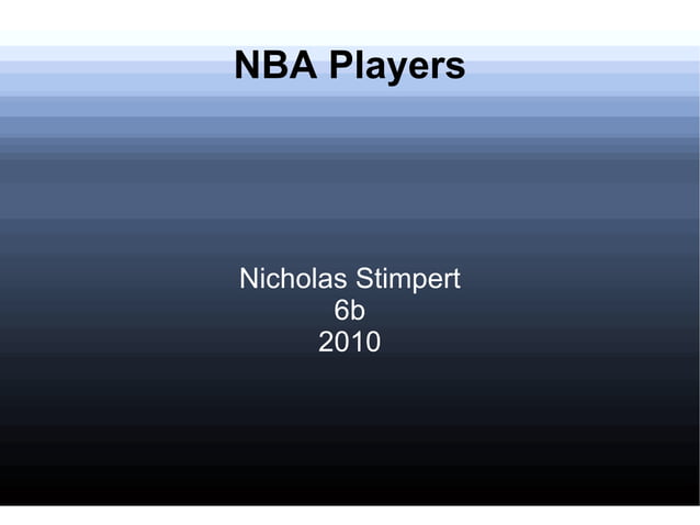 Nicholas stimpert 6b slides 1 | ODP